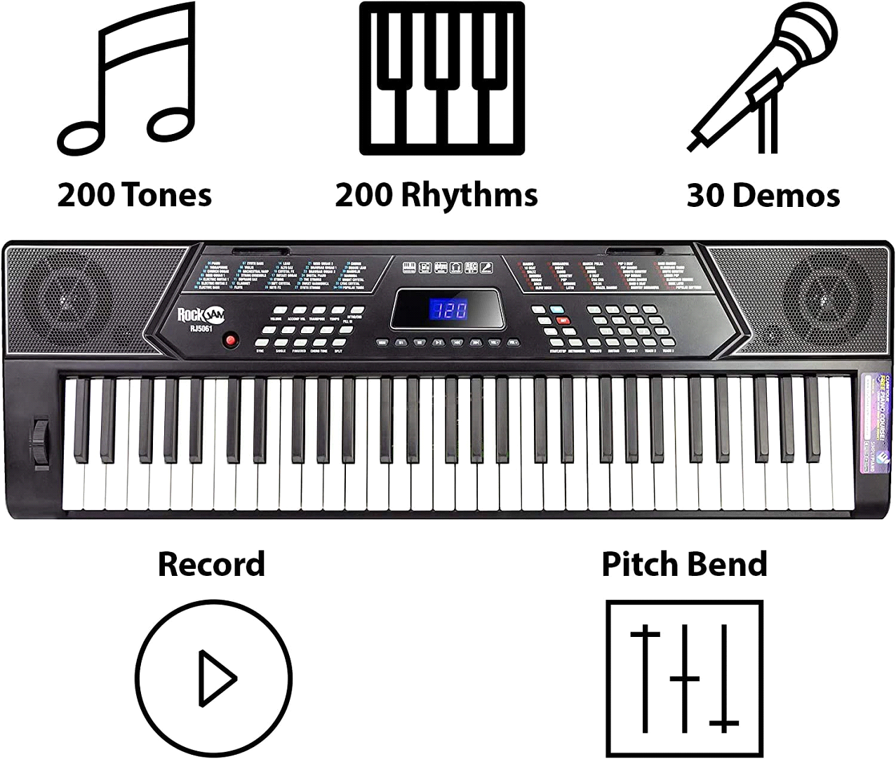 RockJam 61 Key Keyboard Piano vs. Casio CT-S200WE: A Comprehensive ...